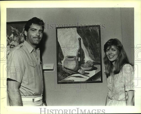 1989 Press Photo Howard & Jamie Deichen at Artist Juanita Chipman ...