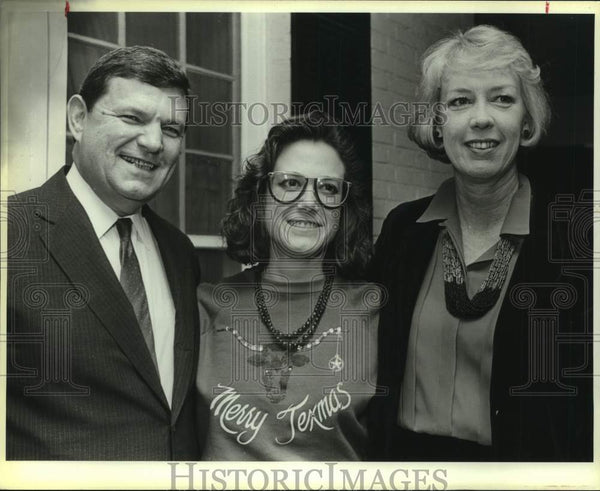 1986 Press Photo Chuck Coltman, Alice Reynolds & Diane Roberts ...