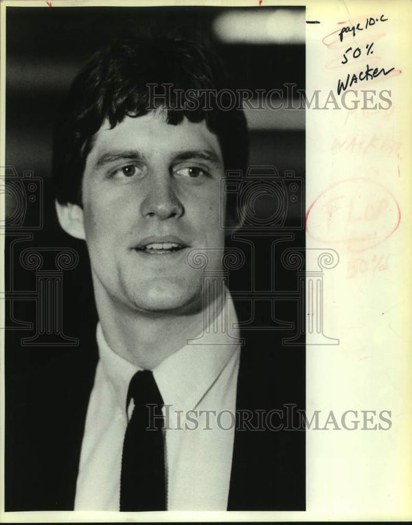 1986 Press Photo UTSA Assistant Football Mike Wacker - sas19756 ...