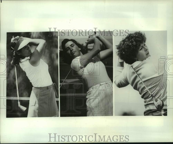 Press Photo Pro Golfers Nancy Lopez, Amy Alcott & Hollis Stacy Take ...