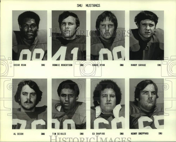 Press Photo Southern Methodist University Mustangs Football Team ...