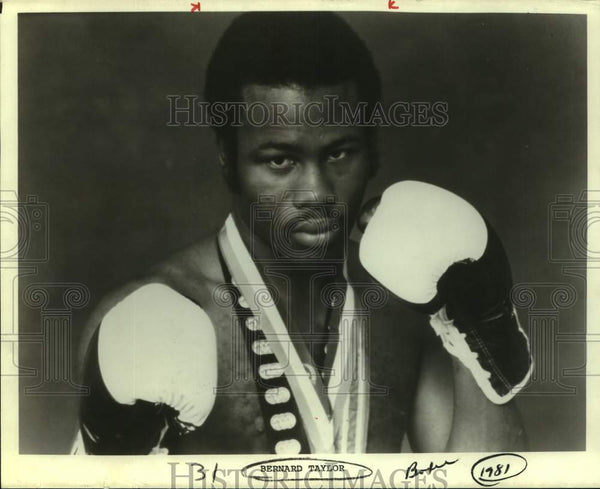 1981 Press Photo Boxer Bernard Taylor - sas20163 - Historic Images