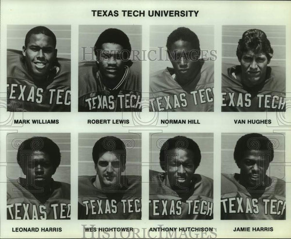 Press Photo Texas Tech University Football Team Member Portraits ...