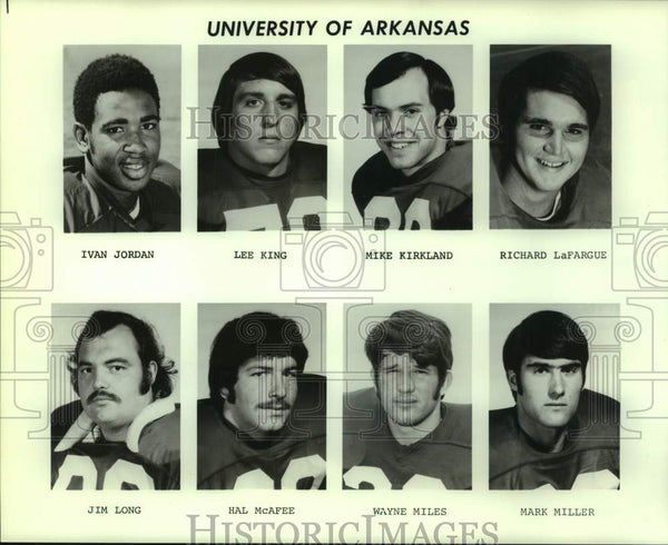 Press Photo University of Arkansas Football Team Member Portraits - sa ...