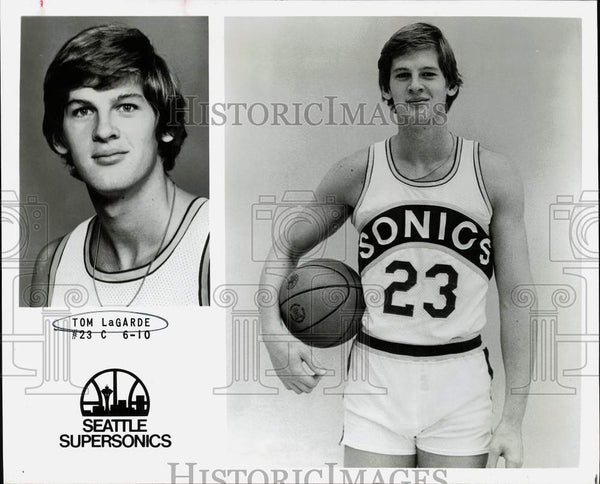 1979 Press Photo Seattle SuperSonics basketball player Tom LaGarde ...