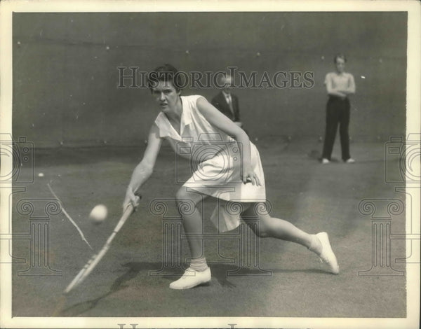 1934 Press Photo Sarah Palfrey Shown In action as She Defeated Dorthy ...