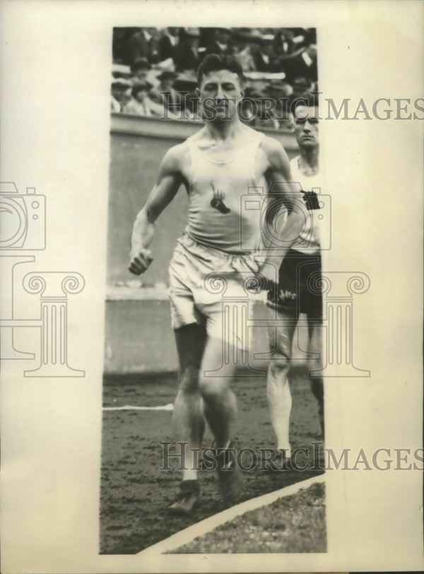 1928 Press Photo Harry Hinkle,Veteran Walker won Seven Mile ...