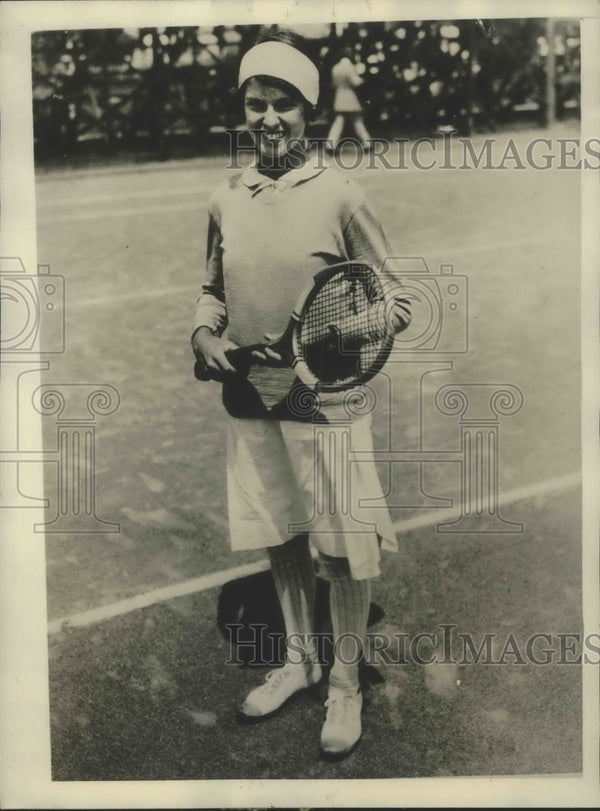 1929 Press Photo Sarah Palfrey won the Eastern Turf Court Singles ...