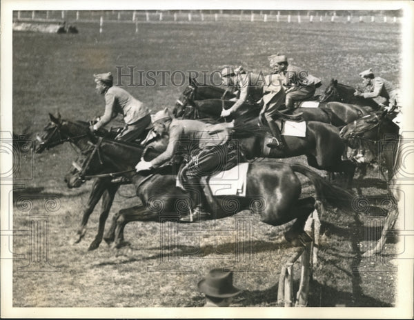 1940 Press Photo Italian Cavalry during maneuvers at Tor Di Quinto ...