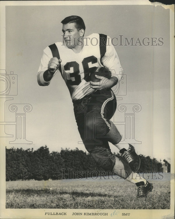Press Photo Fullback John Kimbrough SMU Football Player - sbs08926 ...