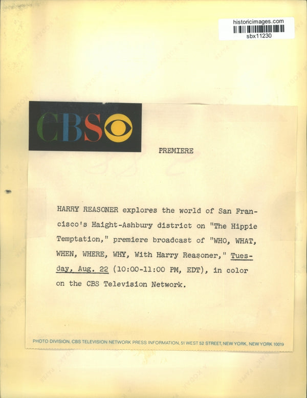 Press Photo Harry Reasoner in The Hipper Temptation on CBS Television ...