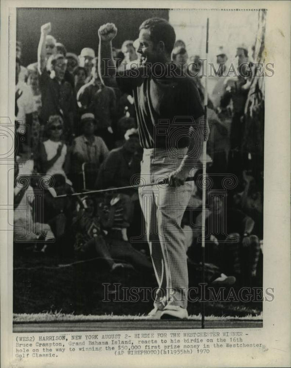 1970 Press Photo Golfer Bruce Crampton during win at Westchester Golf ...