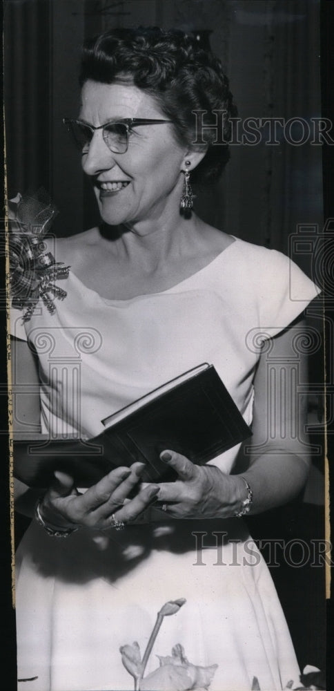 1956 Press Photo Mrs Edwin R Towner President Spokane Federation of ...