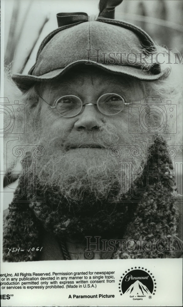 1986 Press Photo Actor Nigel Stock as Professor Waxflatter Young ...