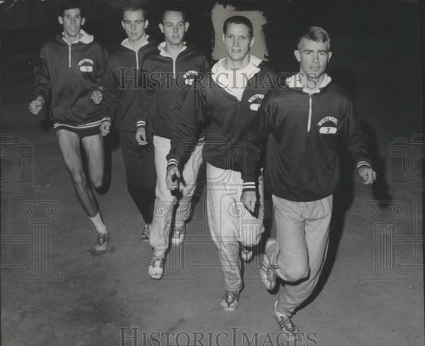 1964 Press Photo Whitworth Track Team Before Omaha NAIA Competition ...