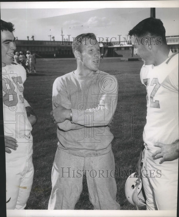 1956 Press Photo Anton Rasmussen, Central Valley High football ...