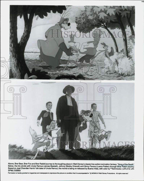 1956 Press Photo "Song of the South" Animated Movie Scenes - srp03822 ...