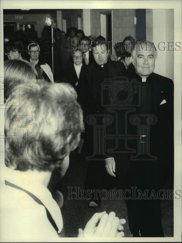 1978 Press Photo Reverend Theodore Hesburgh at Most Holy Rosary Church ...