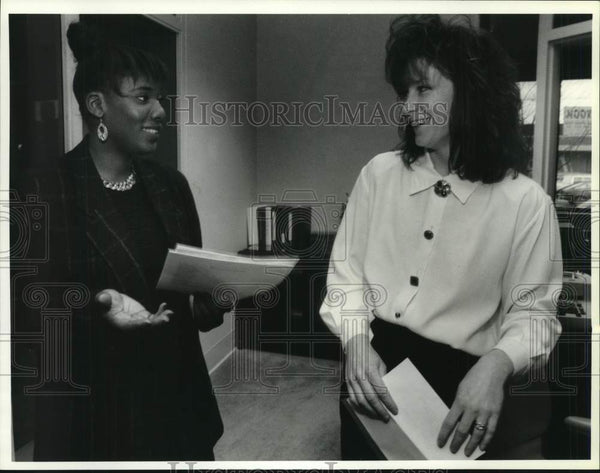 1991 Press Photo Jennifer Nolan of Greater Syracuse Association of ...