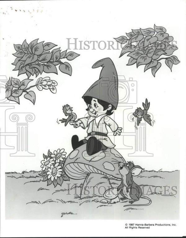 1987 Press Photo Scene from the cartoon "The Little Troll Prince ...