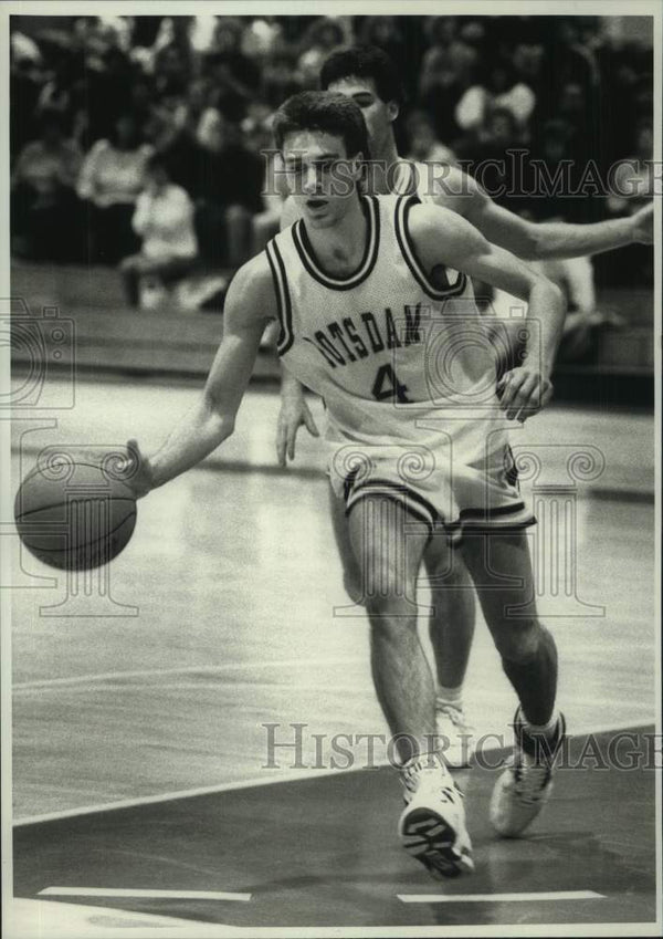 1989 Press Photo Potsdam State basketball shooting guard Steve Babiarz ...
