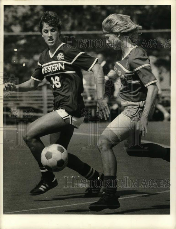 Press Photo Jill Decker and Nancy Zimmer during Empire State Games ...