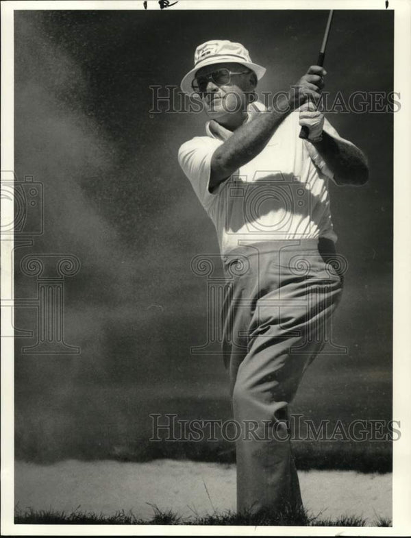 1987 Press Photo Golfer Miller Barber at Senior Tournament in Lafayett ...