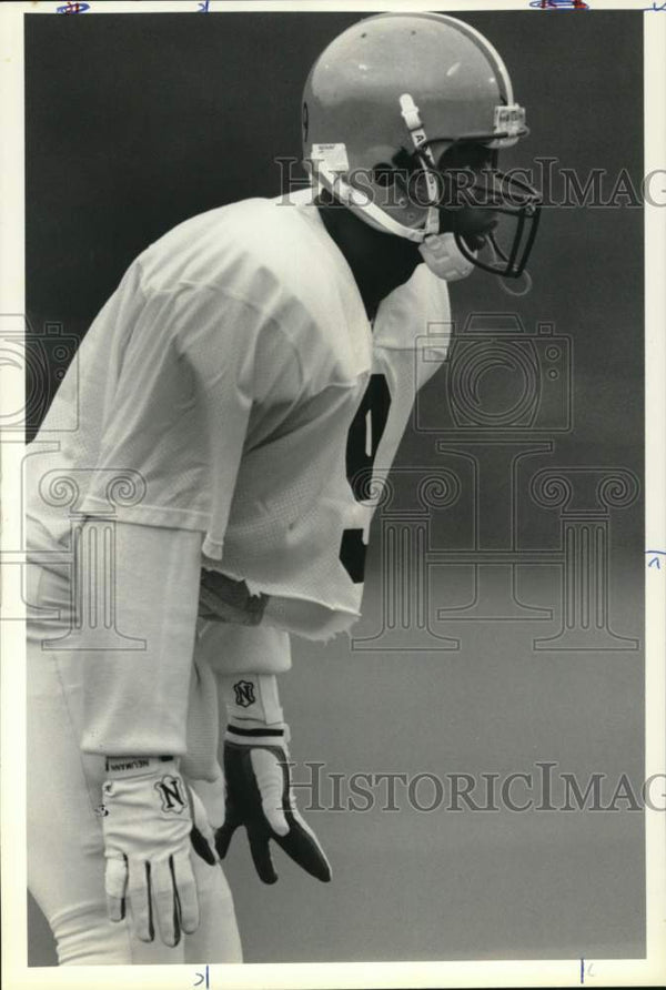 1990 Press Photo Syracuse U football defensive back Dwayne Joseph at ...