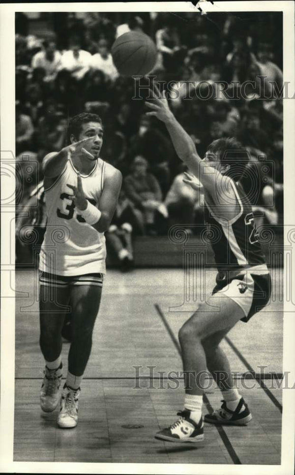 1987 Press Photo Corcoran High School Basketball Player Rick Williams ...