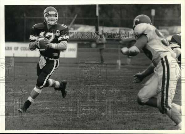 1990 Press Photo Dave Goodwin, Colgate Quarterback Football Player ...