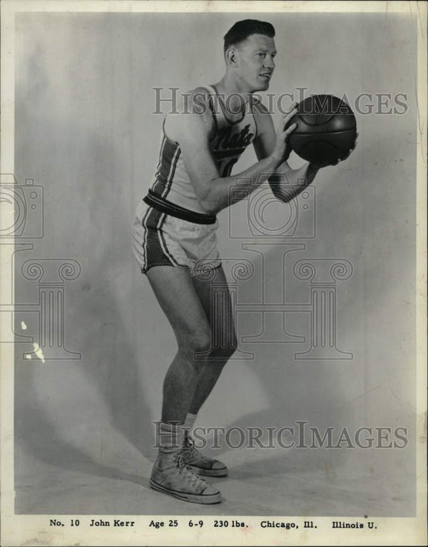 Press Photo John Kerr, Illinois University Basketball Player of Chicago ...