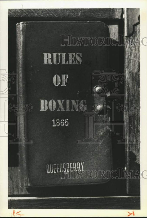 Press Photo Queensberry Rules of Boxing, Boxing Hall of Fame, Canastot ...