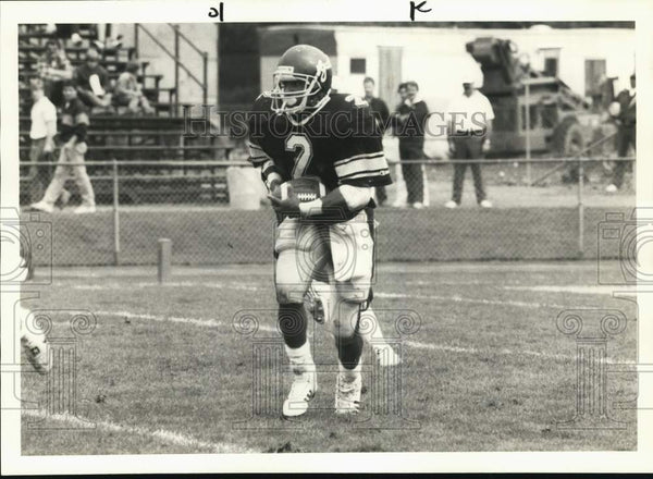 1986 Press Photo Colgate College Football Player Kenny Gamble ...
