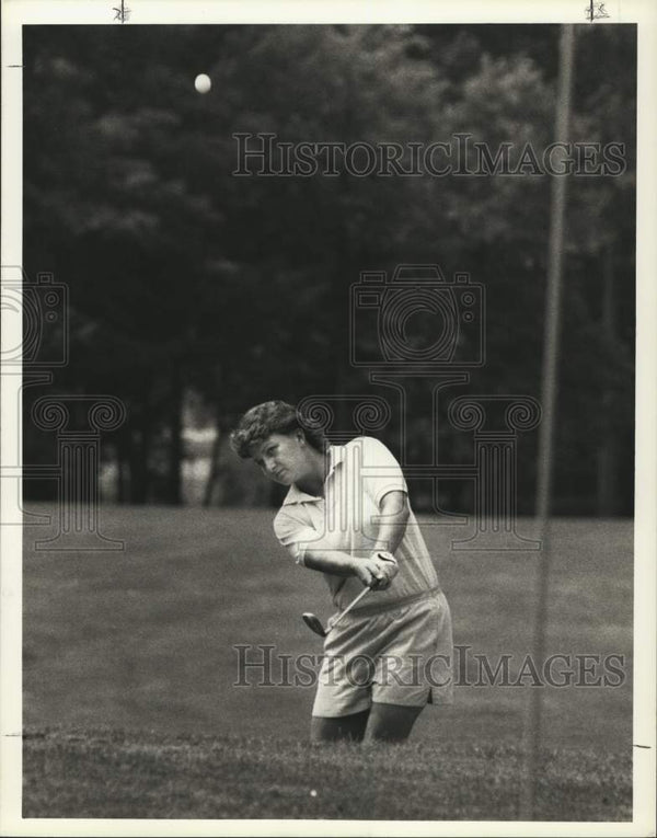 1988 Press Photo Golfer Sandy Chester at Foxfire Village Green ...