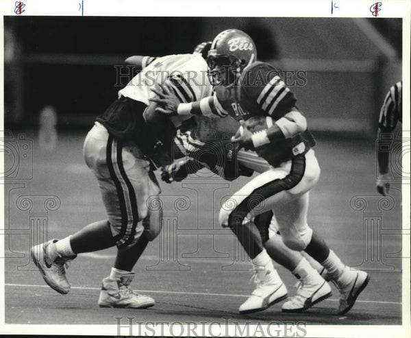 1989 Press Photo Dana MacDonald in Baldwinsville versus Henninger ...