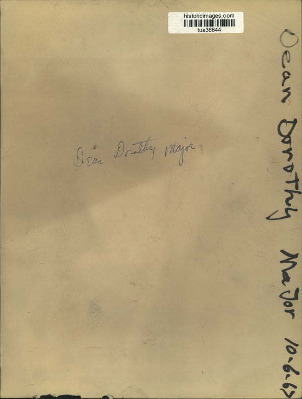 1967 Press Photo Dean Dorothy Major, New York - tua36644 - Historic Images