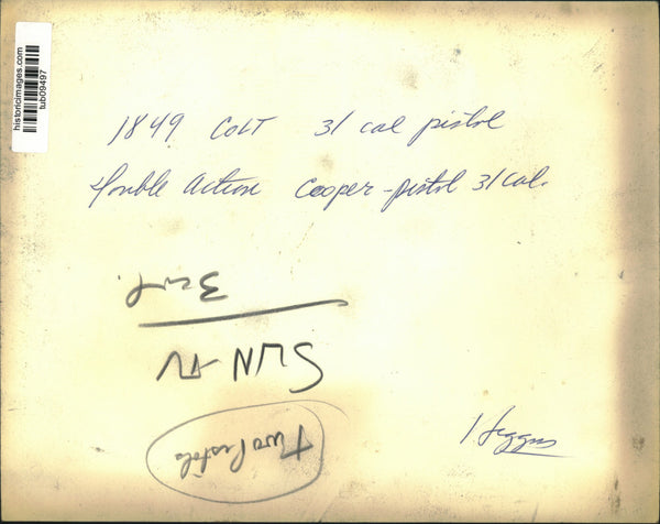 Press Photo 1849 Colt .31 caliber & double-action Cooper .31 caliber ...