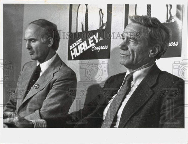 1980 Press Photo Congressional Candidate Rodger Hurley and Samuel ...