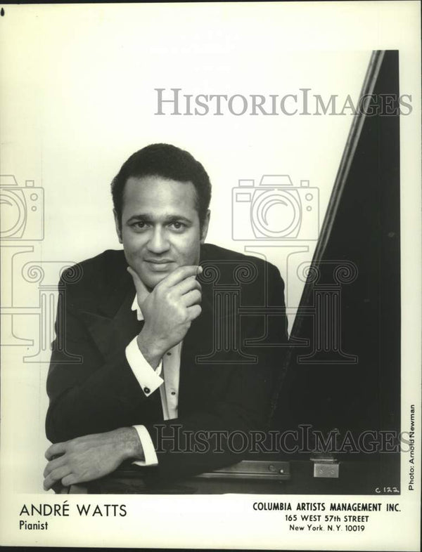 1992 Press Photo Pianist AndrÃƒÂ© Watts - tup05265 - Historic Images