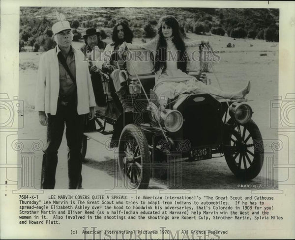 1976 Press Photo Scene from the movie "The Great Scout and Cathouse ...