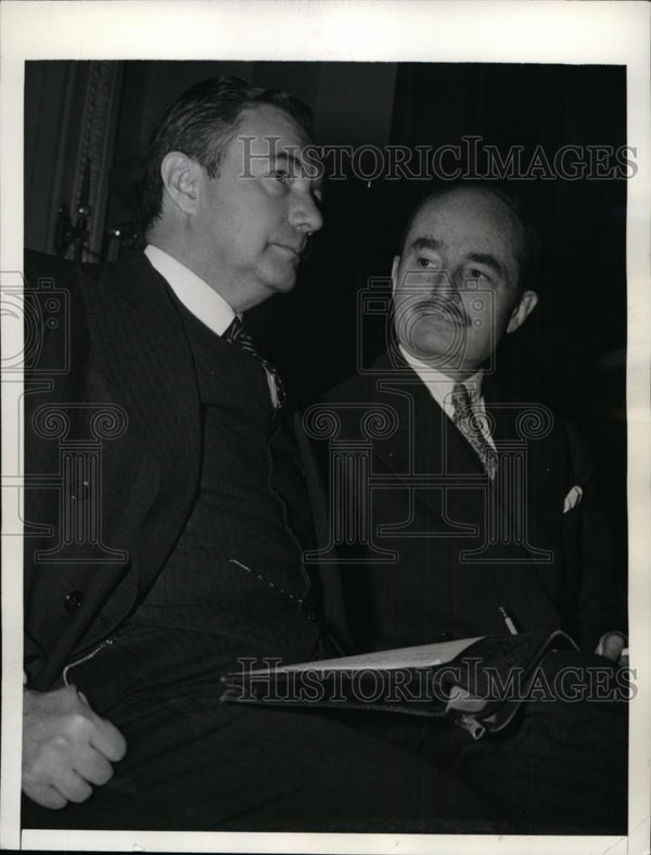 1941 Press Photo Associate Justice Robert Jackson & Atty Gen F Biddle ...