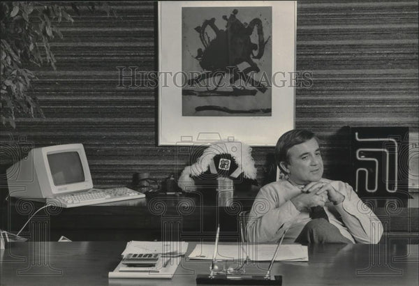 Harry V. Quadracci, President of Quad/Graphics Incorporated, 1984 ...