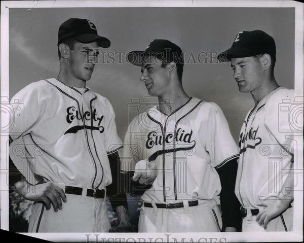 1958 Press Photo Euclid- L-R Lou Konyha, Harry Johnson and Fred Peters ...