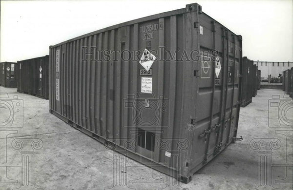 Container of Radioactive Materials at the Alabama State Docks, 1989 ...
