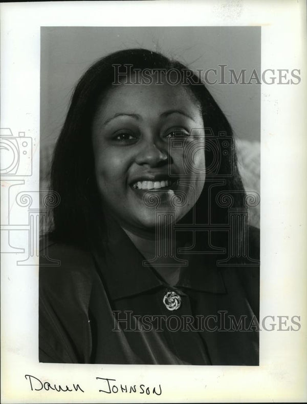 Portrait of Dawn Johnson, 1994 vintage press photo print - Historic Images