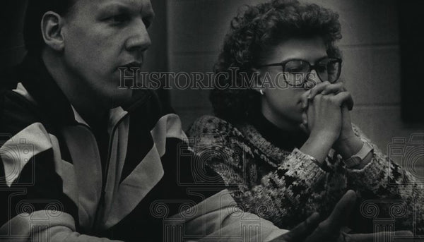 Michele Ebeling looks to be in deep thought, 1990 vintage press photo ...