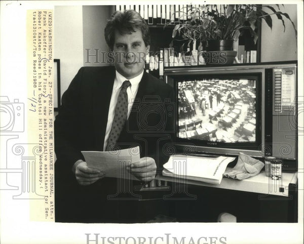 David Flory, Administrative Assistant of Senator Robert Kasten, 1988 ...