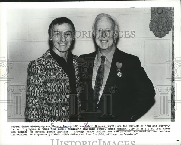 Murray Louis and Alwin Nikolais in the American Masters series, 1987 ...