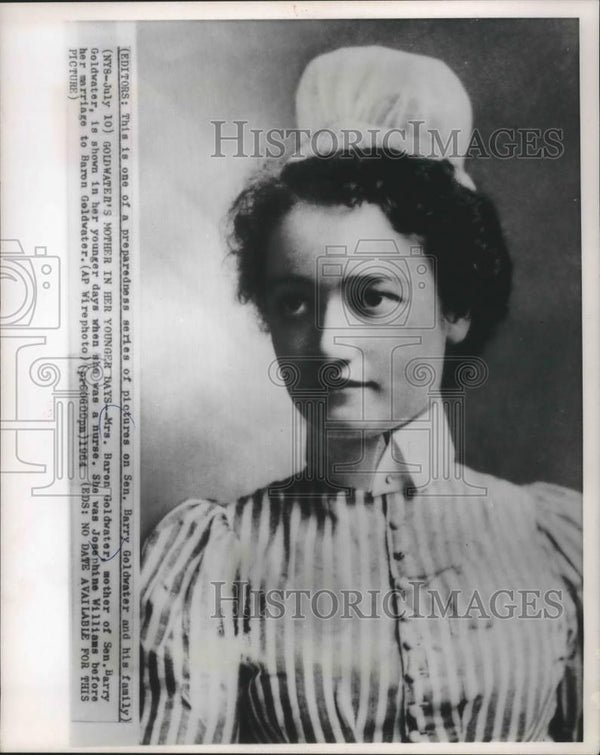Nurse Josephine Williams, mother of Senator Barry Goldwater, Undated ...