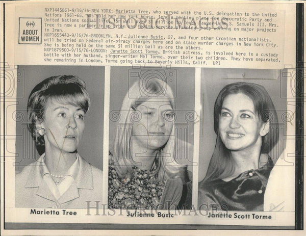 1976 Press Photo Marietta Tree Jonette Scott Janette - RRV54085 ...